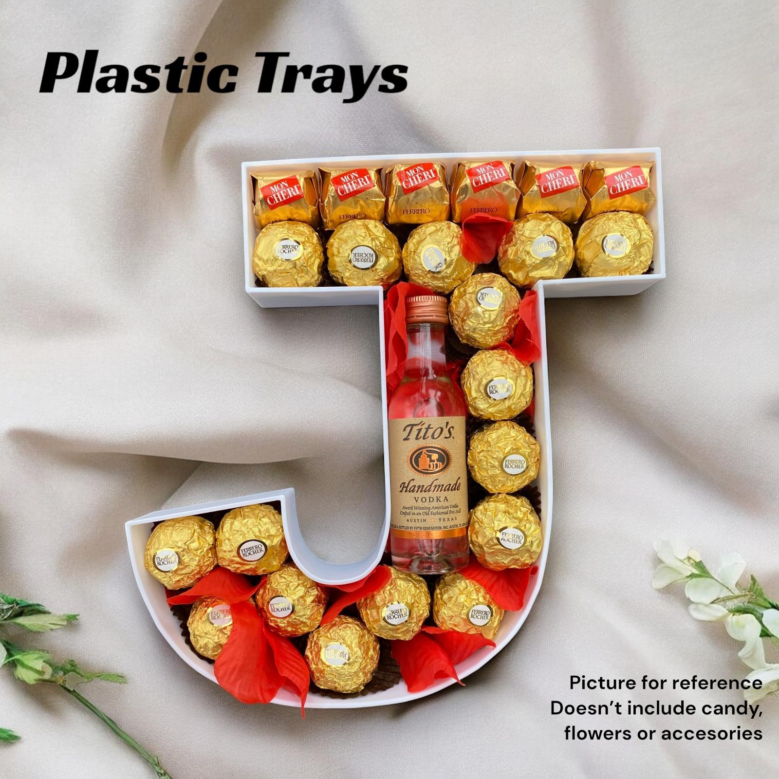 3d Printed Plastic Trays Fillable Letters and Numbers Trays – 2 Step ...